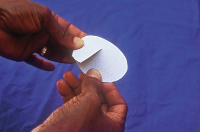 Community Eye Health Journal » How to apply an eye pad, shield, and bandage