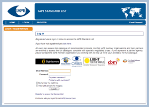 Community Eye Health Journal » IAPB Standard List